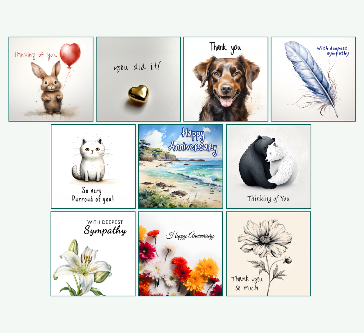 Other Cards - Multi Design - 10 Pack – Nokular